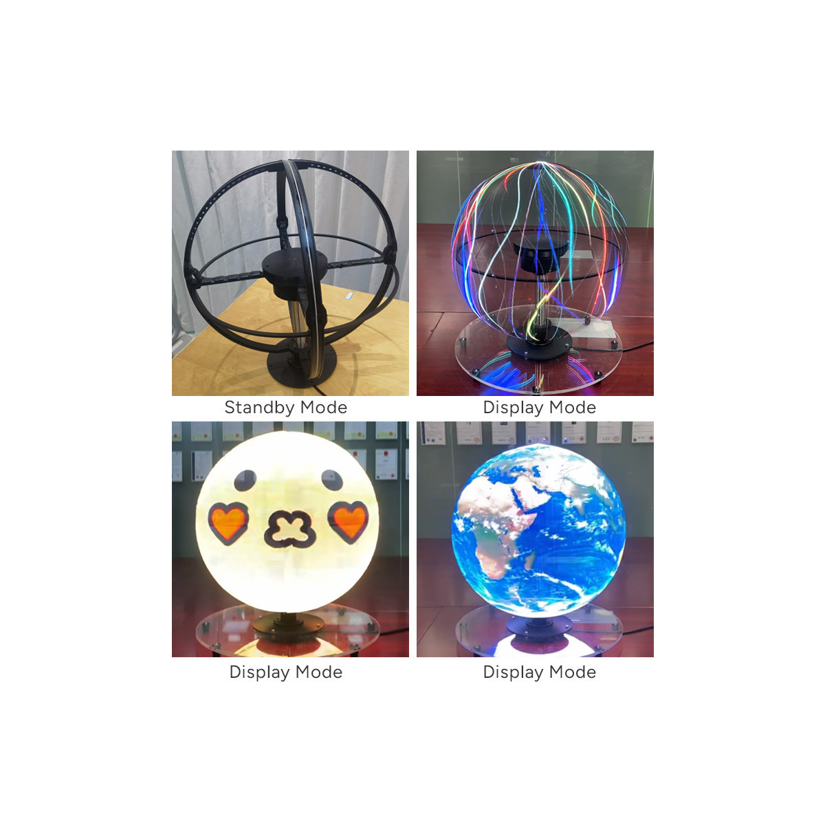 Z50 360 Degree Ball LED Sphere Screen 50cm Diameter Spherical Earth ...