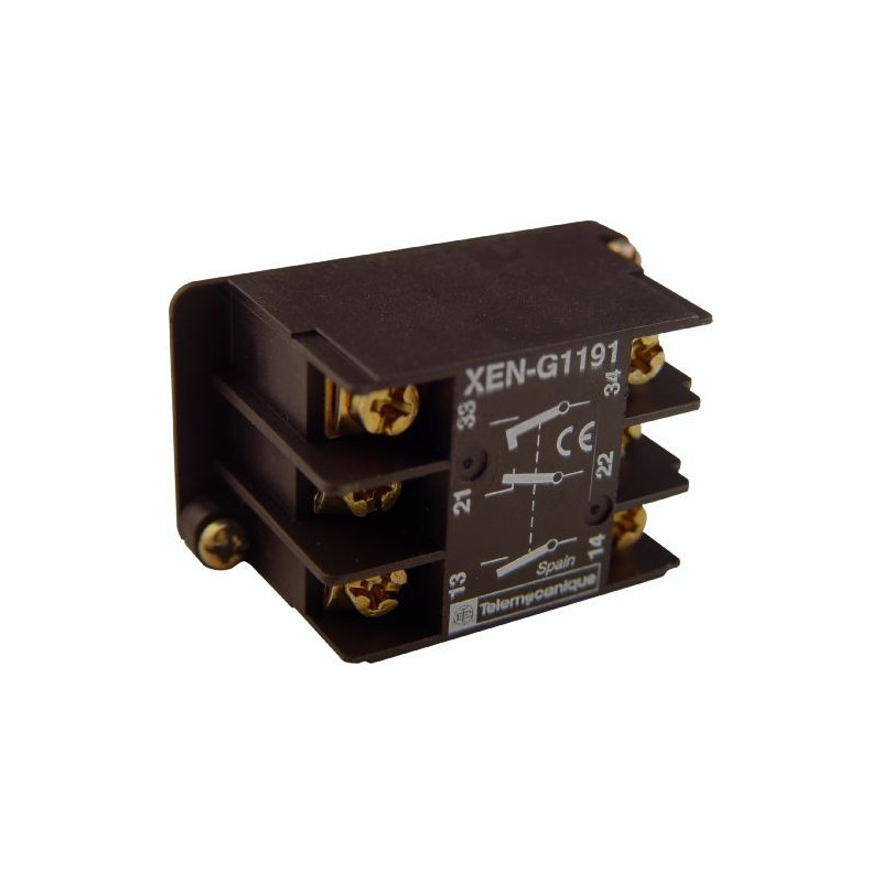 XENG1191 SCHNEIDER ELECTRIC XENG1191 CONTACT BLOCK, 2NO/1NC, SCREW